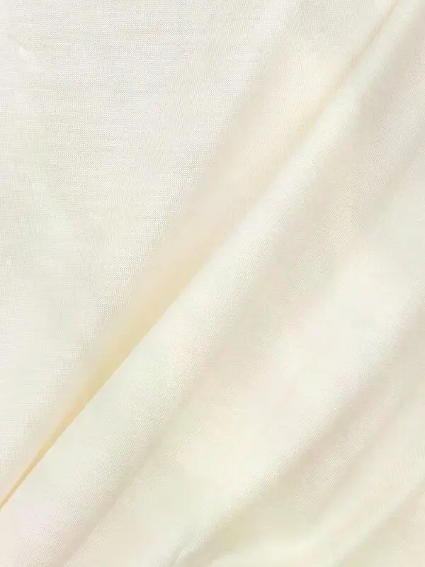 Max Mara Boat Neck Silk Top - Neutrals