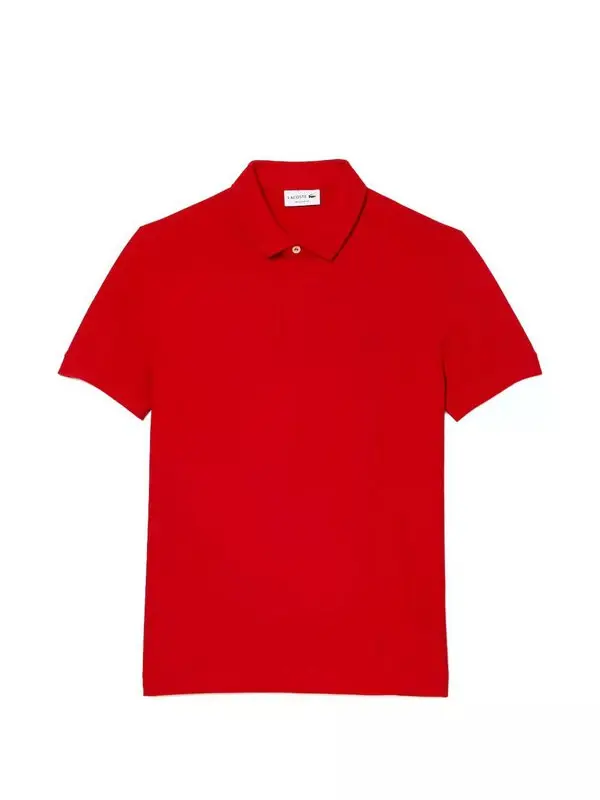 Lacoste Regular Fit Pique Polo - Red