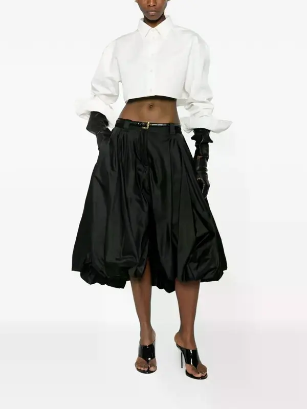Balenciaga Gathered Midi Skirt