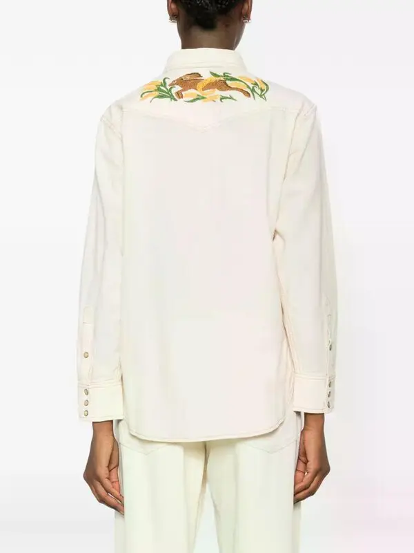 Filson Embroidered Cotton Shirt - Neutrals