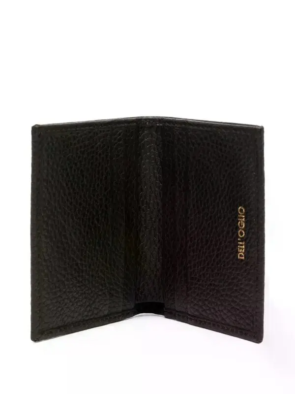 DELL'OGLIO Grained Bi-fold Wallet