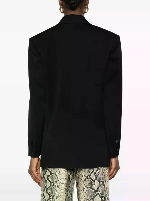 Saint Laurent Double-breasted Peak-lapel Blazer