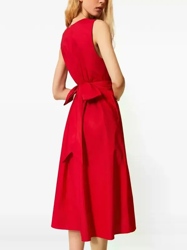 TWINSET Midi Dress With Logo Belt