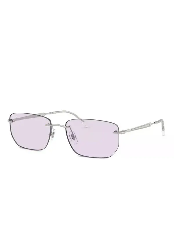 Ray-ban Rimless Rectangle Sunglasses - Silver