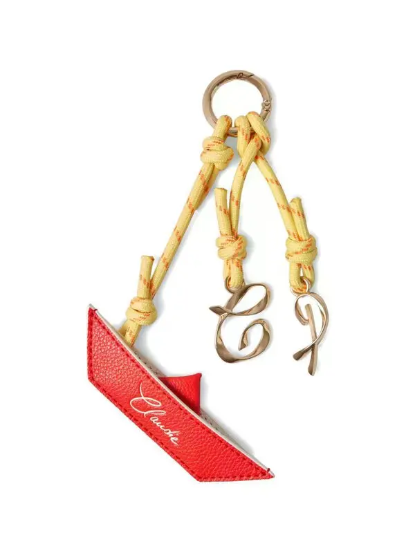 Claudie Pierlot Letters Leather Keyring - Red