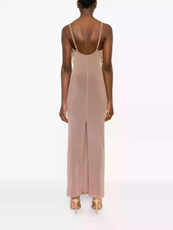 ELEH Sleeveless Draped Maxi Dress