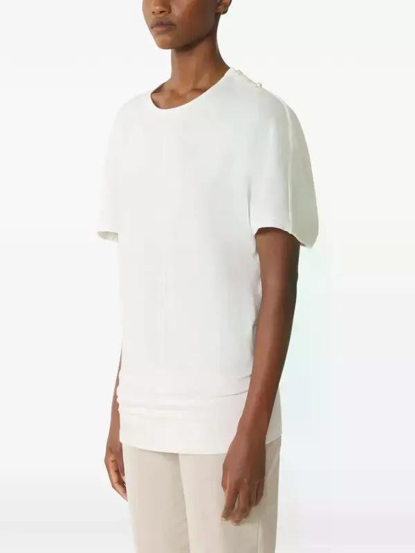 LANVIN Cape Effect Embellished T-shirt