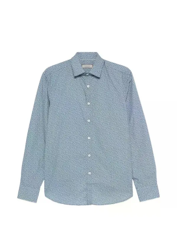 Canali Floral Cotton Shirt