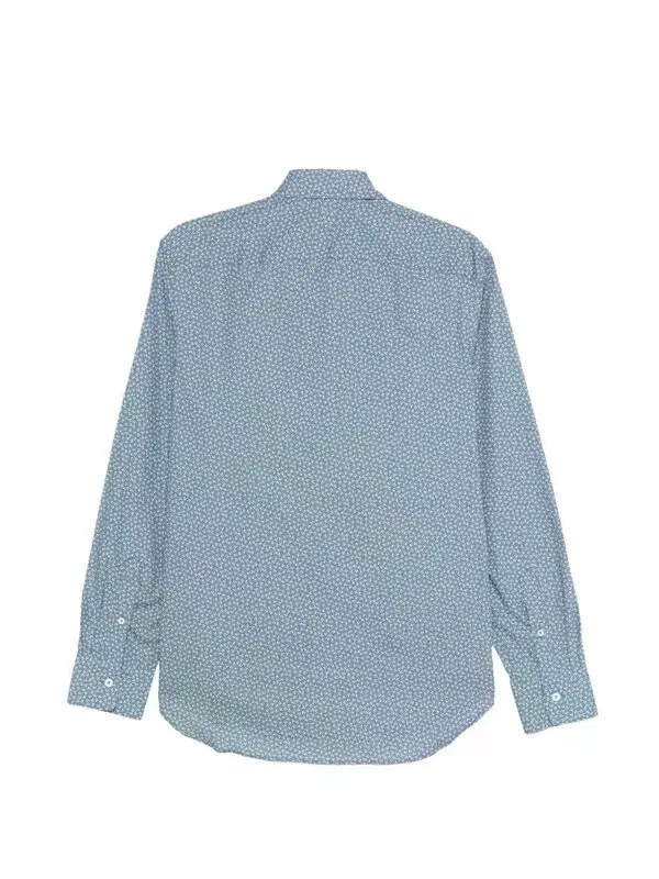 Canali Floral Cotton Shirt