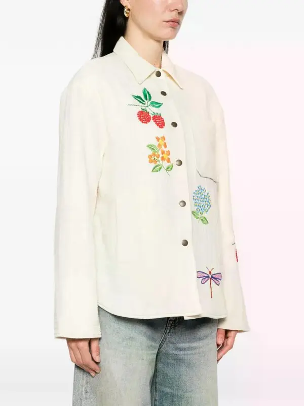 SUSANNA BLU Embroidered Button Jacket