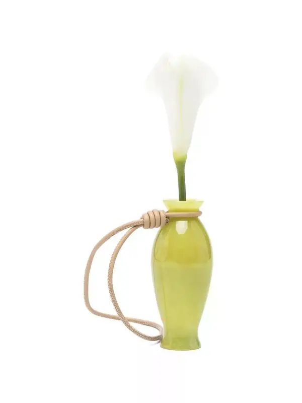 Cult Gaia Florence Knotted Vase Bag Charm - Green