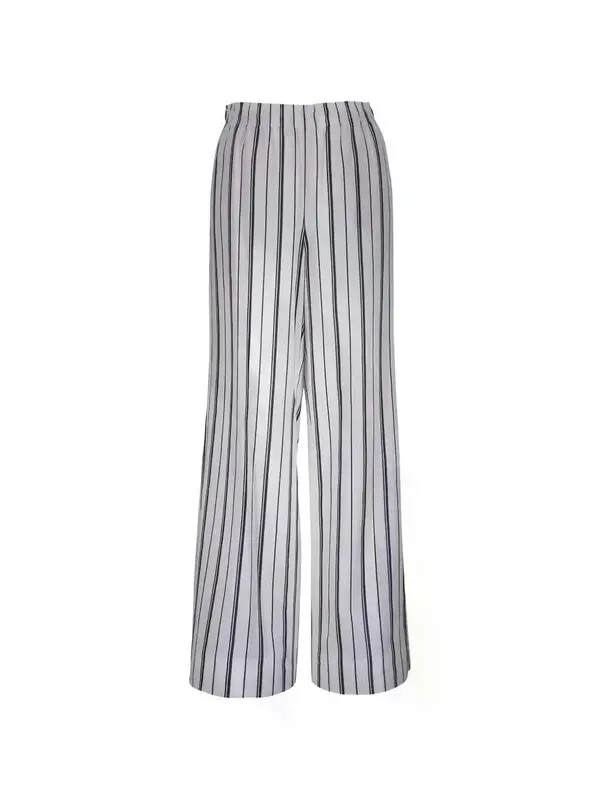 Vince Striped Wide-leg Trousers