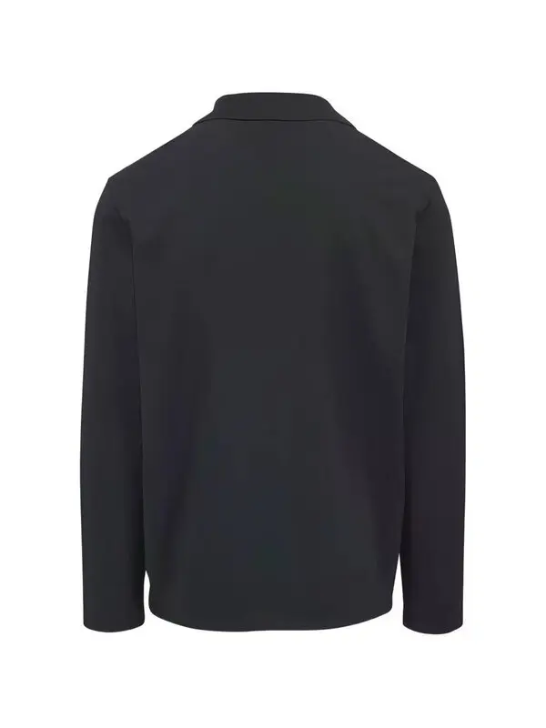 Vince Spring Wovens Long-sleeve Knitted Polo Shirt