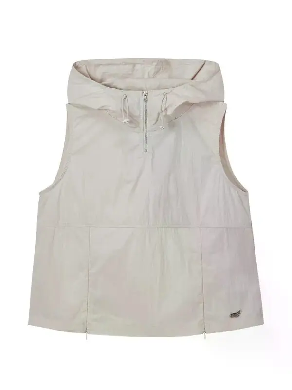 MINI CREAM Hooded Vest - Neutrals