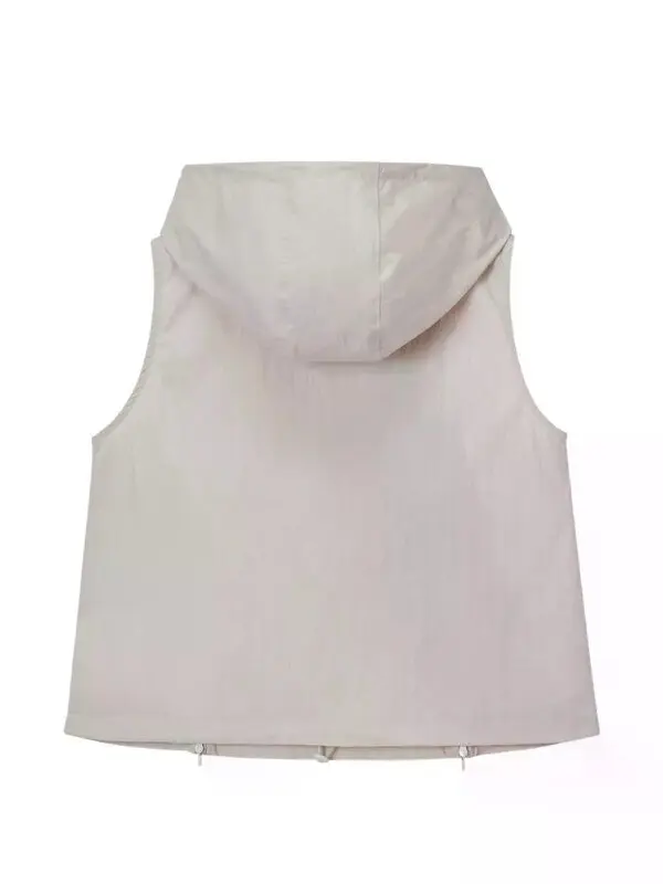 MINI CREAM Hooded Vest