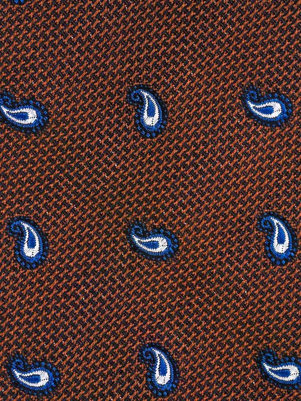 Zegna Paisley Patterned Tie - Red