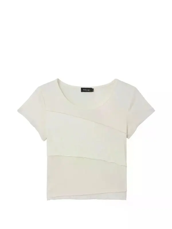 TOUT A COUP Ribbed T-shirt - Neutrals