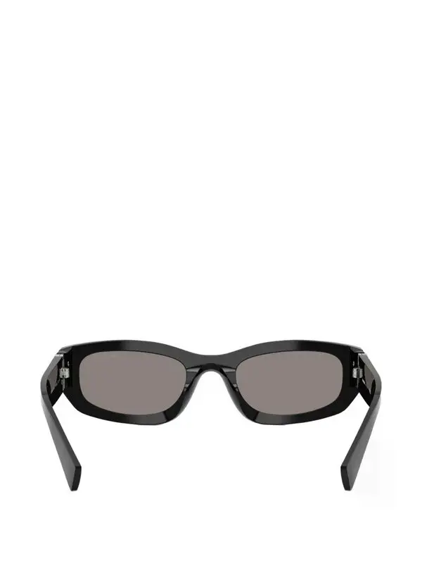 Miu Miu Logo Rectangle Sunglasses - Black