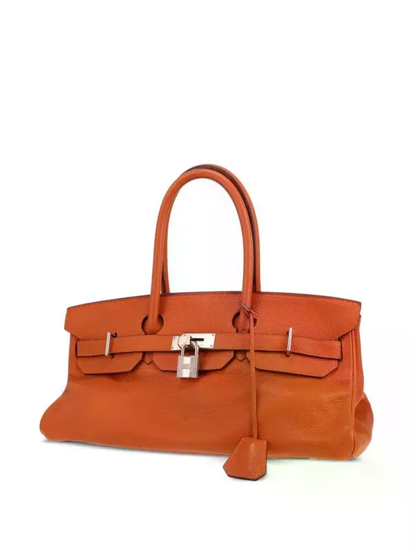 Hermès Leather Shoulder Bag - Orange
