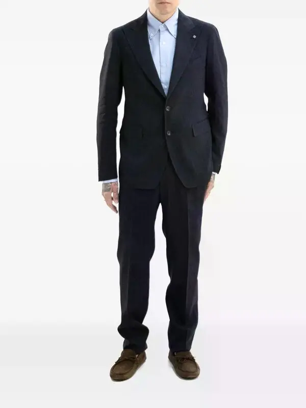 Tagliatore Single-breasted Blazer Suit Set - Blue
