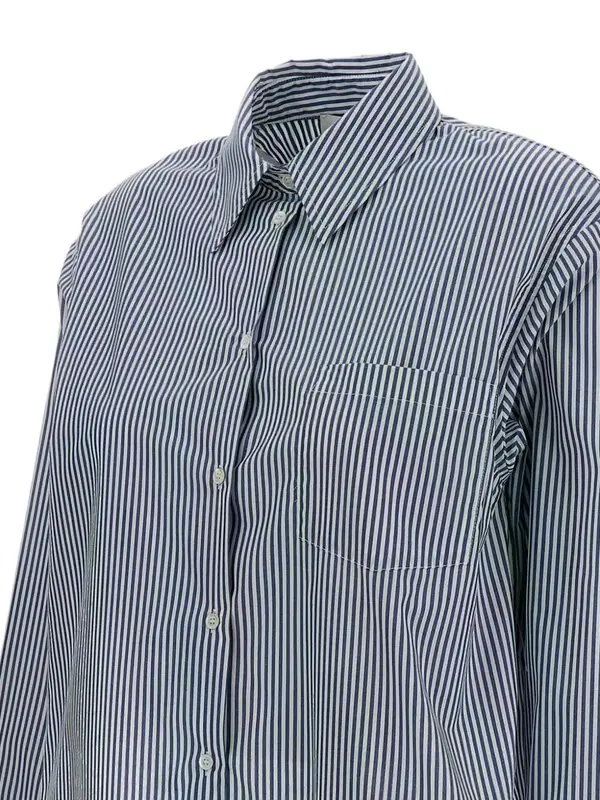 True Royal Striped Button-up Shirt With Chest Pocket