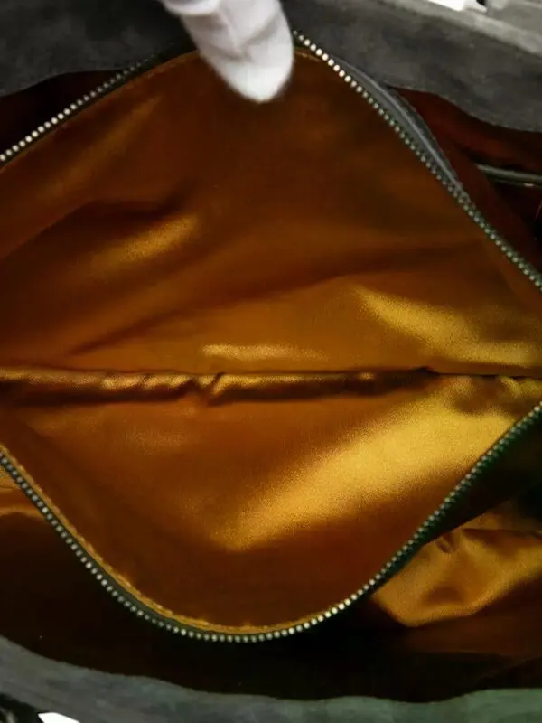 Celine Suede Boogie Handbag With Fringe