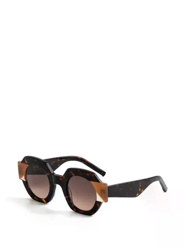 KALEOS Gun Geometric Sunglasses - Brown