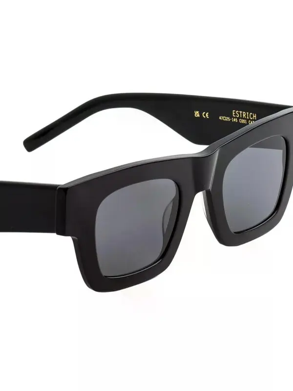 KALEOS Estrich Square Frame Sunglasses - Black