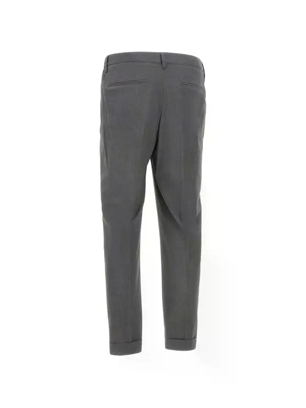 DEVORE INCIPIT Pleated Cuffed Wool Trousers