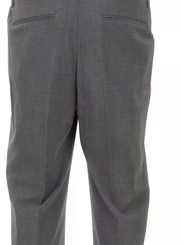 DEVORE INCIPIT Pleated Cuffed Wool Trousers