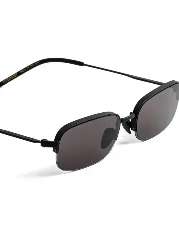 KALEOS Vandergoot Rectangle Frame Sunglasses - Black