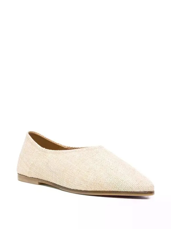 BABÚ MILANO Pointed-toe Ballet Flats