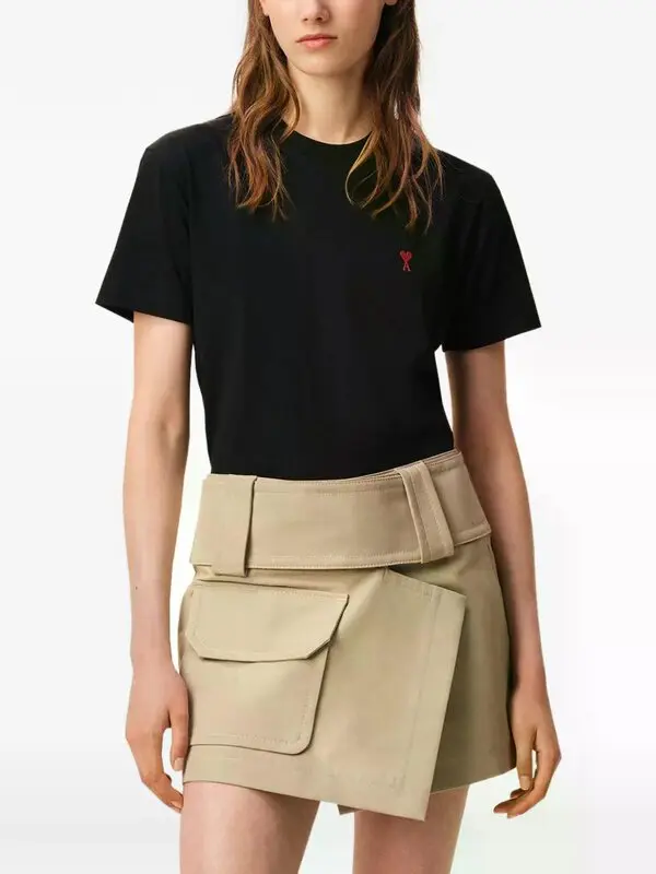 AMI Paris De Coeur Short Sleeve T-shirt - Black