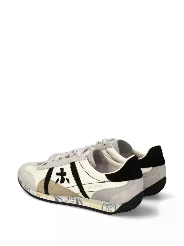 Premiata Jackyx Sneakers With Suede Inserts - Neutrals