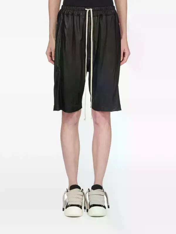 Rick Owens Button Detail Drawstring Shorts - Black
