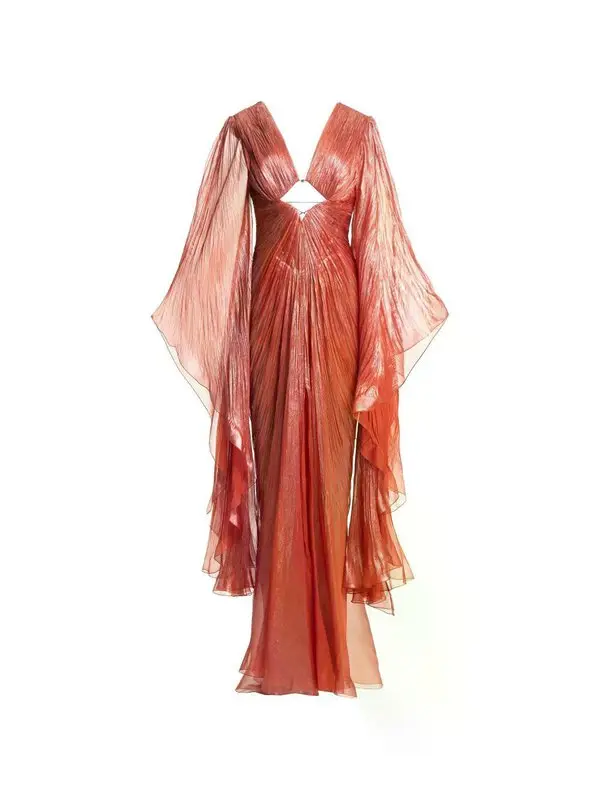 MARIA LUCIA HOHAN Greta Cut-out Maxi Dress - Orange