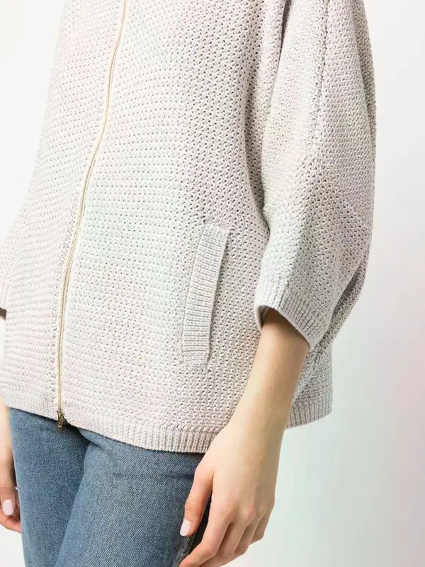 Herno High-neck Knitted Cardigan