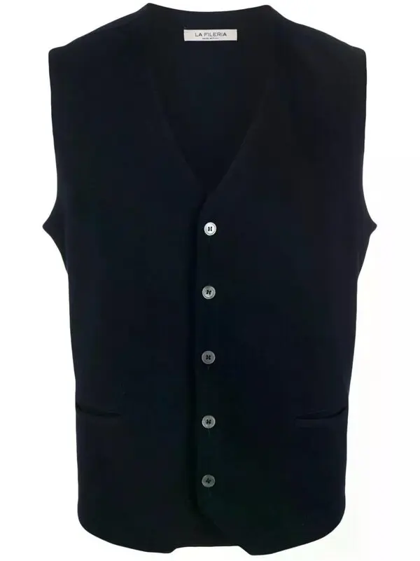 FILERIA Button-down Cotton Gilet