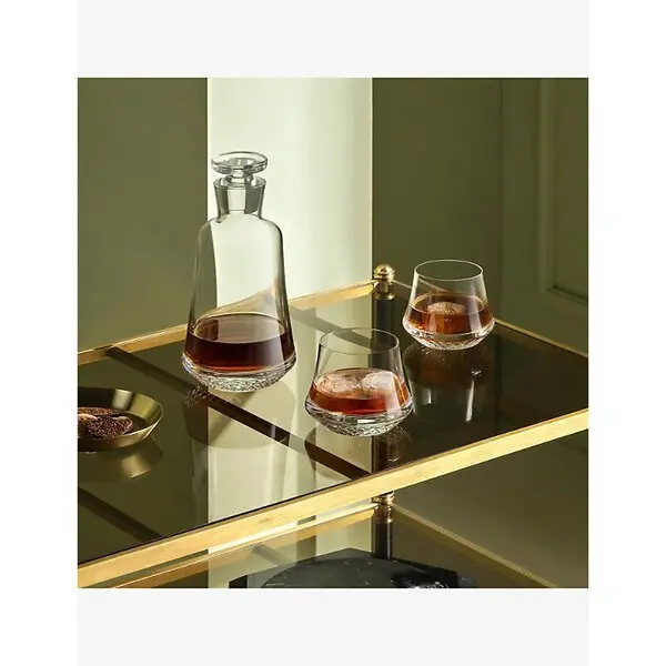 NUDE Paris Crystal Glass Whiskey Bottle