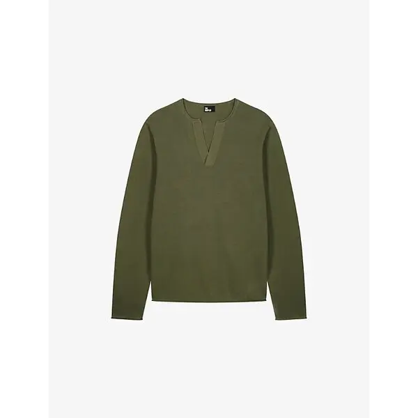 The Kooples Cotton-knit Sweatshirt With Brand Embroidery