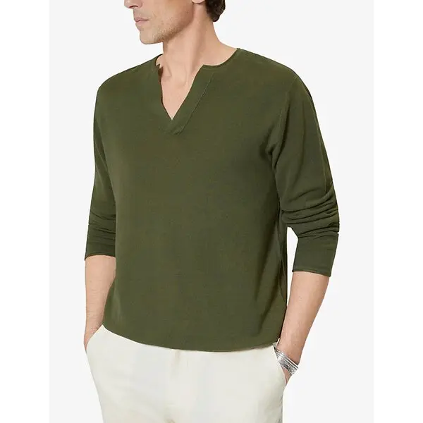 The Kooples Cotton-knit Sweatshirt With Brand Embroidery