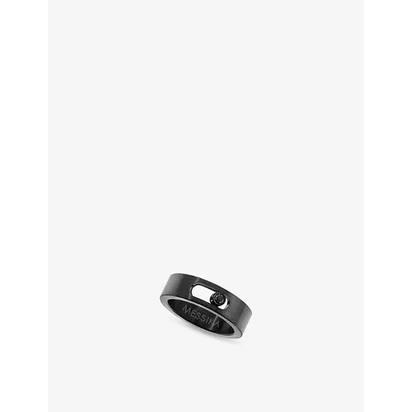 Messika Move Small Titanium And 0.06ct Diamond Ring - Black