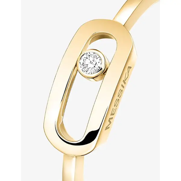 Messika Move Uno 18ct Gold And Diamond Ring - Yellow