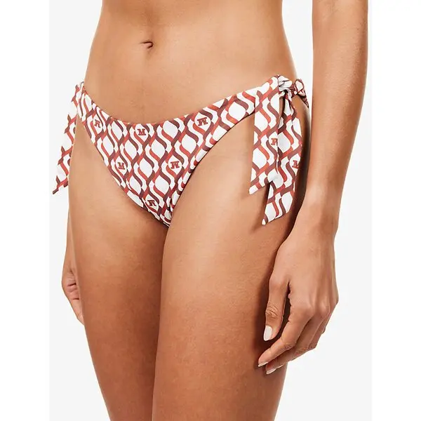 Max Mara Printed Triangle Bikini Top