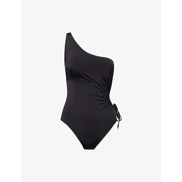 Max Mara Canarie Asymmetric Swimsuit - Black
