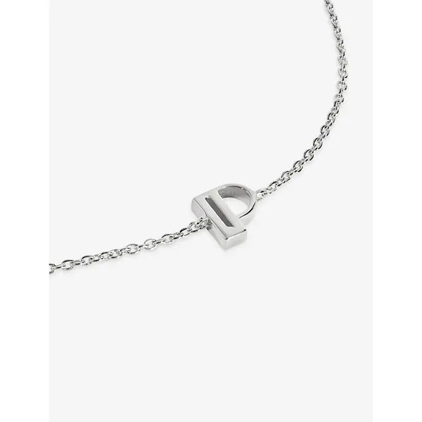 Monica Vinader Sterling Initial Bracelet - Silver
