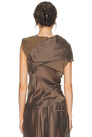 ENTIRE STUDIOS Asymmetrical Draped Top
