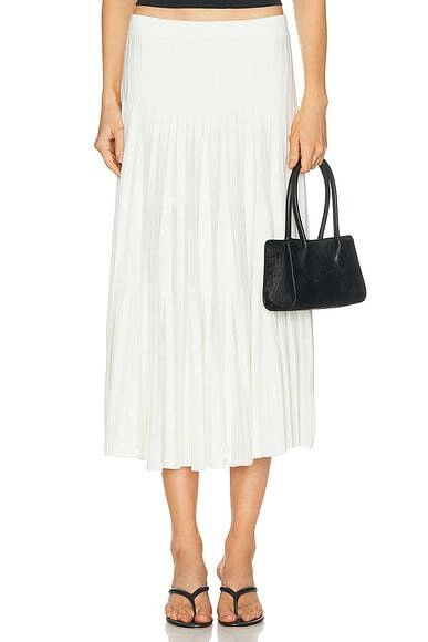 Simkhai Margoux Knit Midi Skirt - Ivory