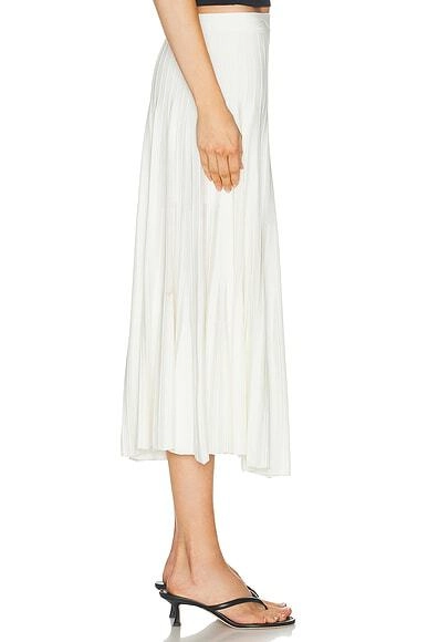 Simkhai Margoux Knit Midi Skirt - Ivory