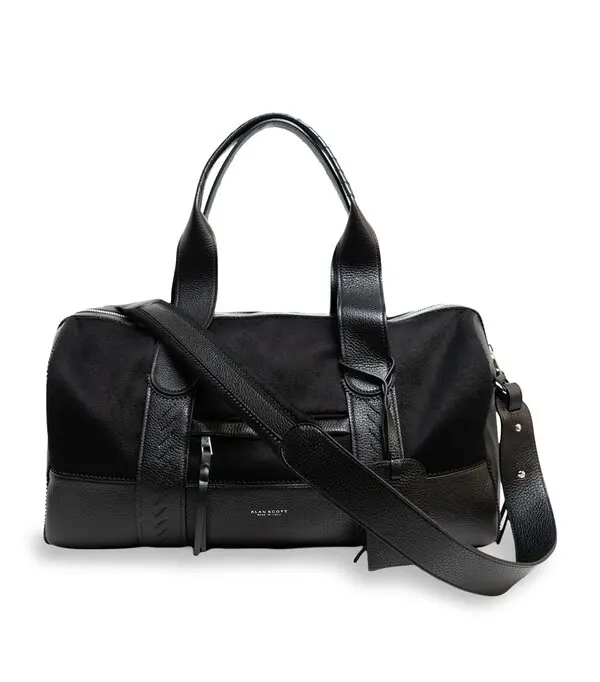 ALAN SCOTT Deerskin Duffle Bag - Black